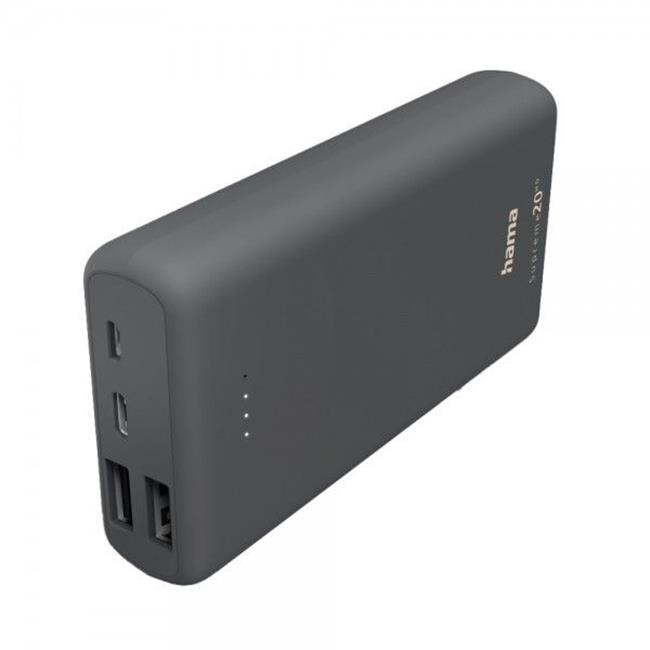 POWER BANK 20000MAH HAMA SUPREME 20HD 20000MAH – PRETO – 201669 ...